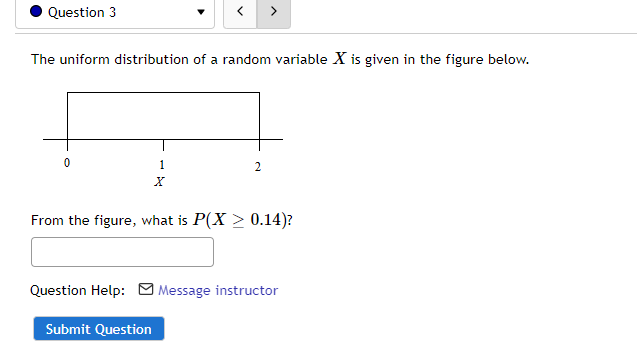 Solved Question 3 The uniform distribution of a random | Chegg.com
