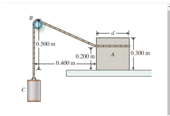 Solved Block A has a mass of mA ﻿ = 60.0 ﻿ kg ﻿ and rests | Chegg.com