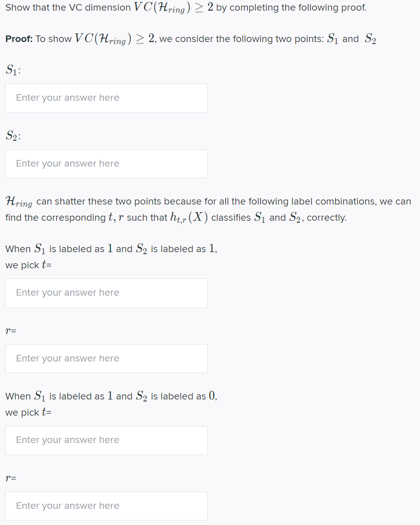 Ring Classifier: In this problem, we consider data | Chegg.com