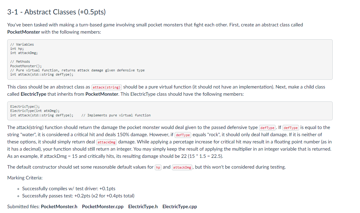 Solved Please use C++ to create and compile these files. You | Chegg.com