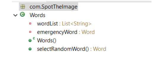 Solved com.SpotThelmage ( ) Words - wordList : List - | Chegg.com