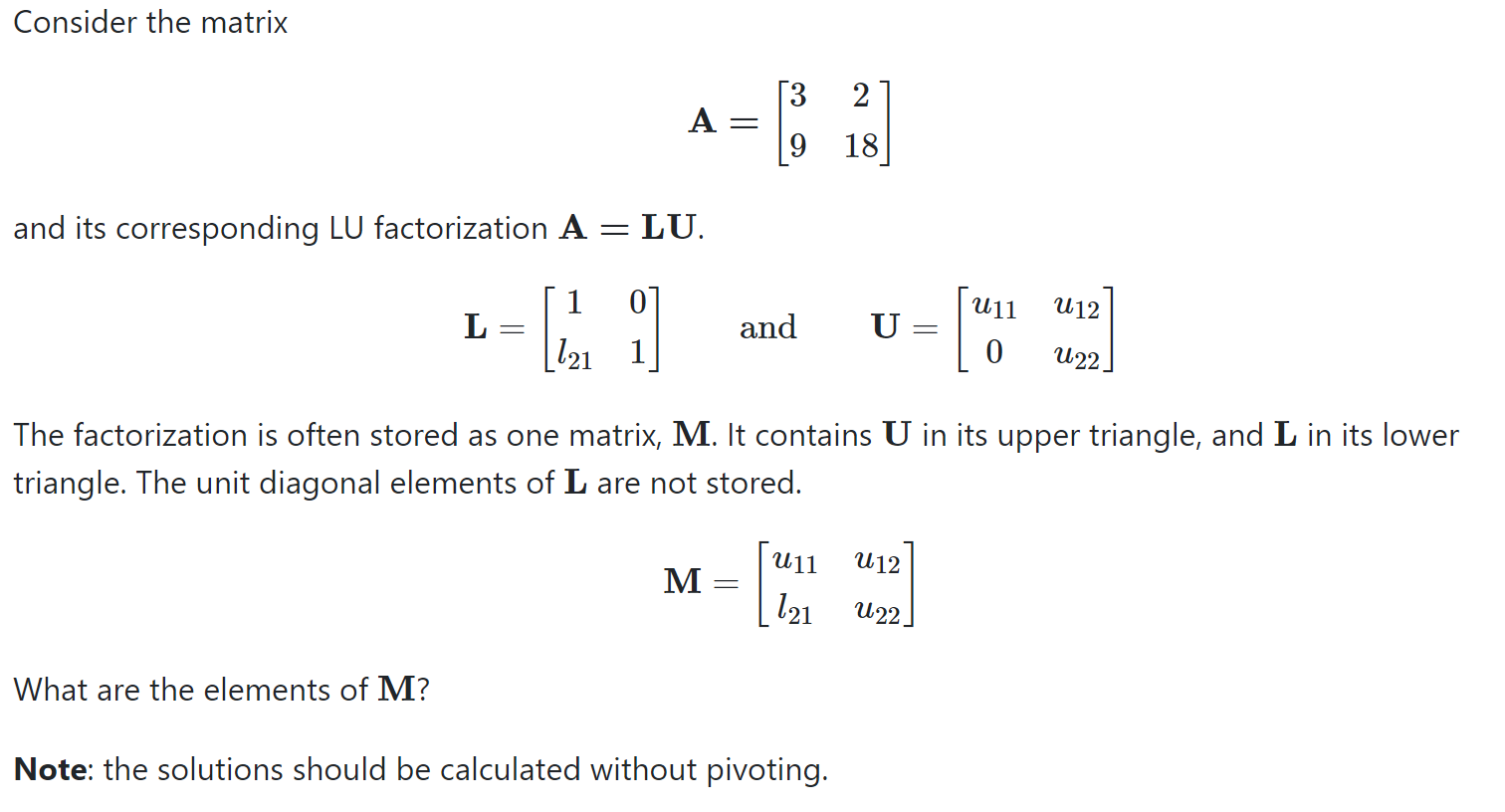 Solved Consider the matrix A=[39218] and its corresponding | Chegg.com