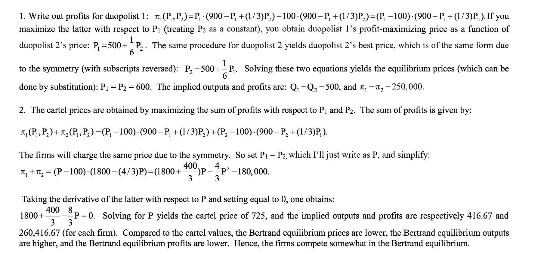 Solved Hi! Can someone explain step by step Part 2 - Prices | Chegg.com