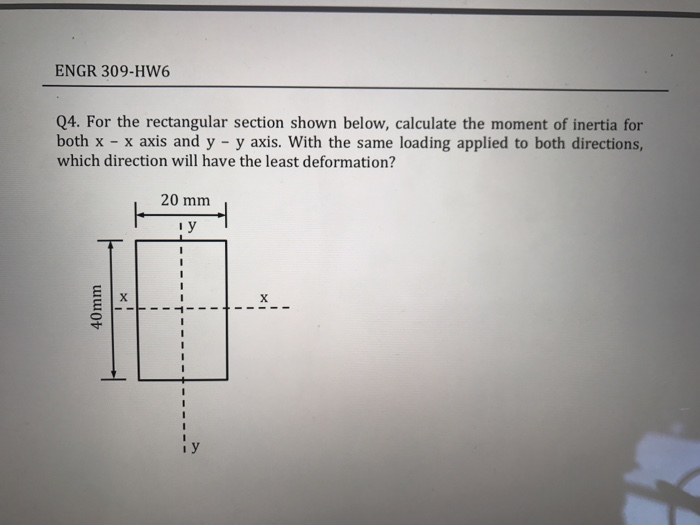 Solved For the rectangular section shown below, calculate | Chegg.com