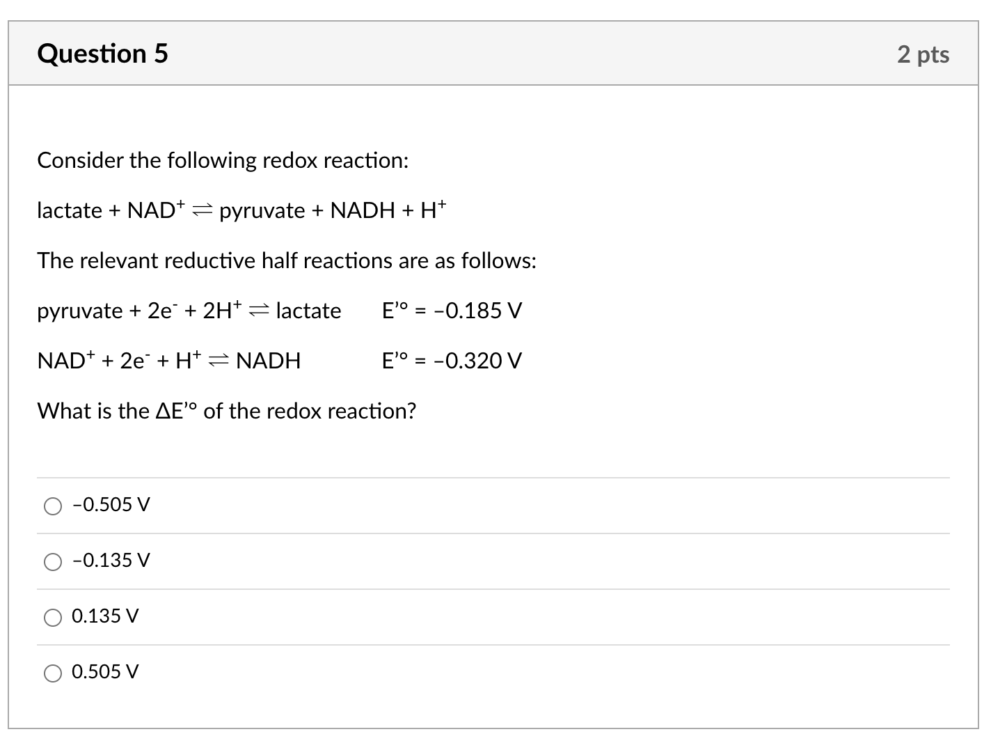 Solved Question 5Consider the following redox | Chegg.com Solved Question 5Consider the following redox | Chegg.com