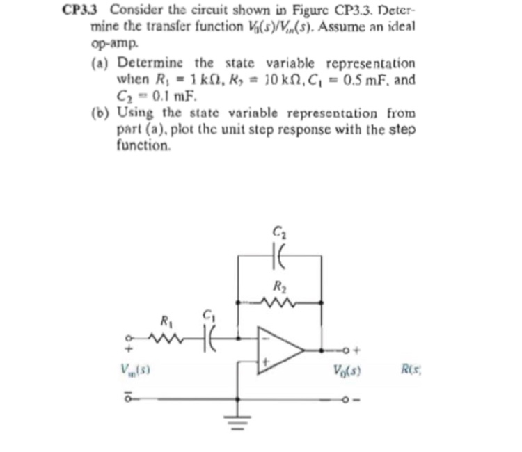 Solved CP33 Consider the circuit shown in Figurc CP33. | Chegg.com