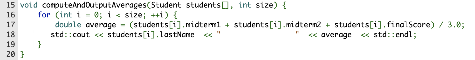 Solved //need help setting precision to 1 ﻿when outputting | Chegg.com