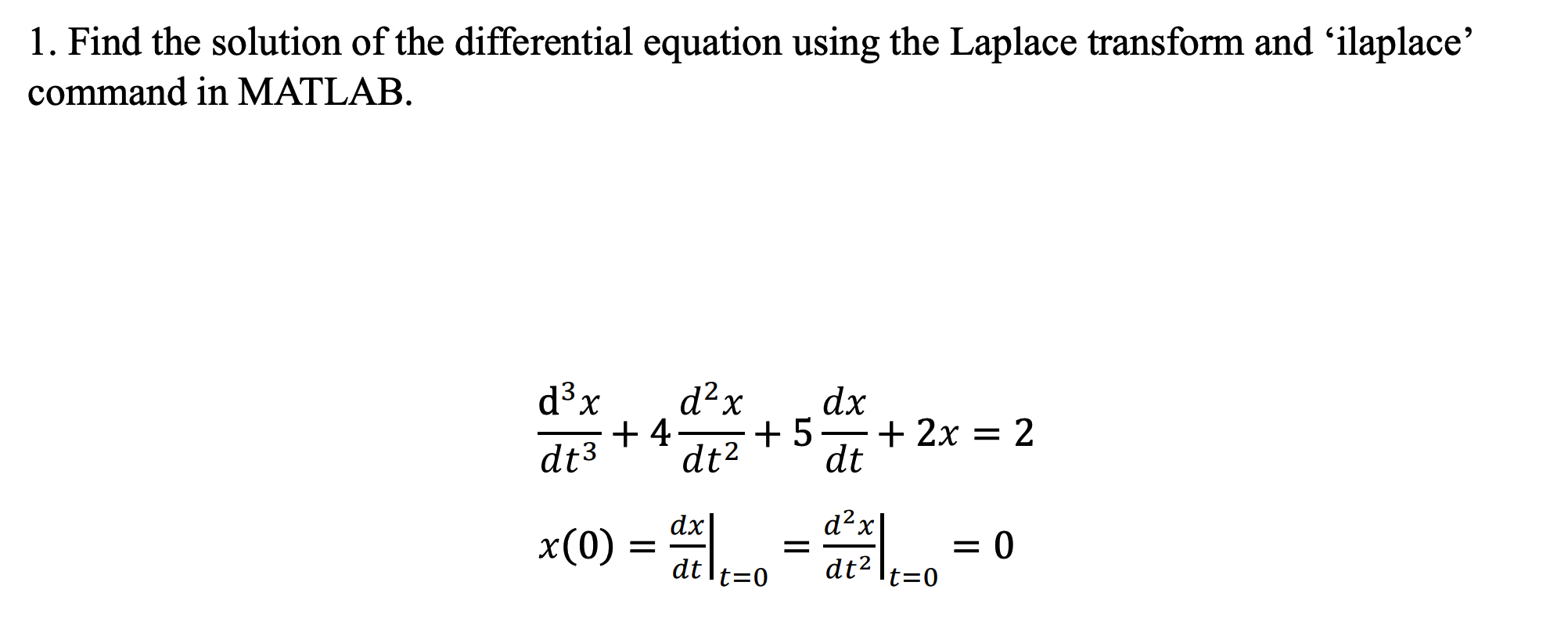 Solved 1. Find the solution of the differential equation | Chegg.com