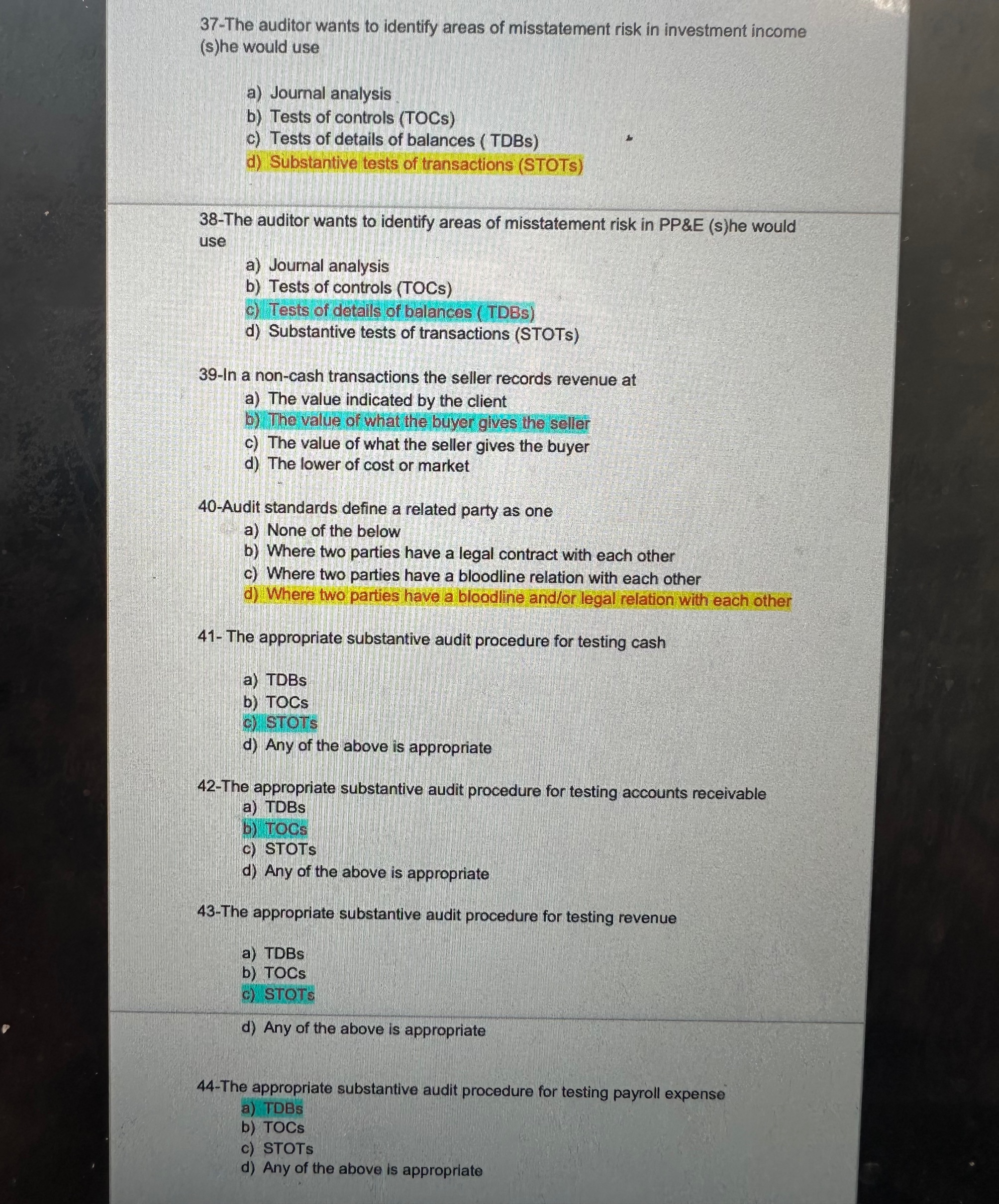 Solved can someone please check if those answers are | Chegg.com
