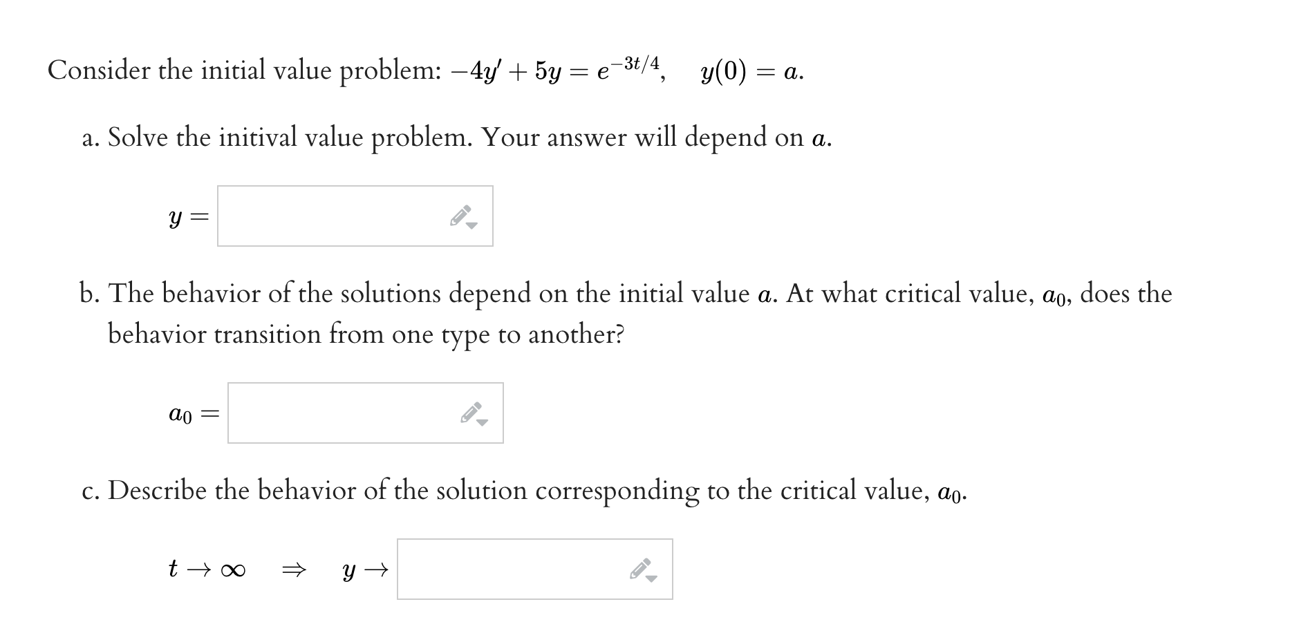 Solved Consider the initial value problem: | Chegg.com