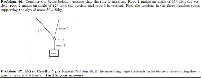 Solved Problem 46. Consider the figure below. Assume that | Chegg.com
