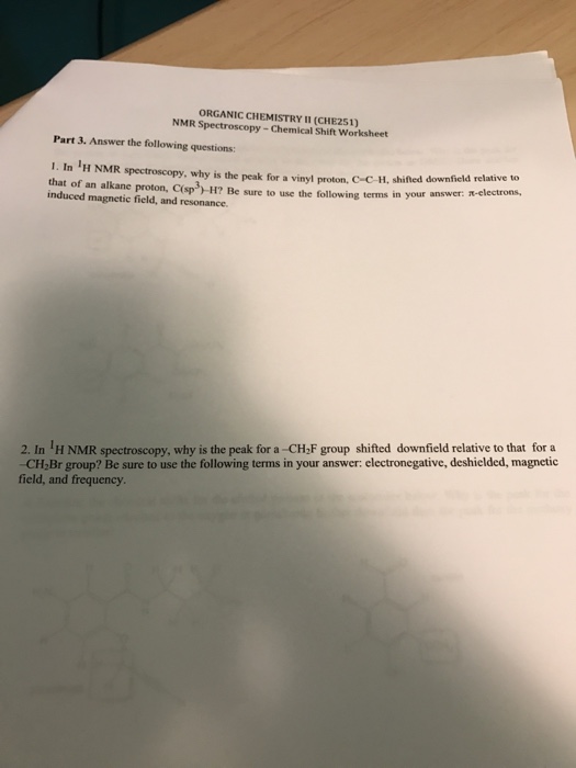 Solved In^1 H NMR spectroscopy, why is the peak for a vinyl | Chegg.com