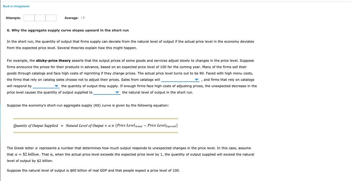 Solved Back to Assignment Attempts: Average: /3 6. Why the | Chegg.com