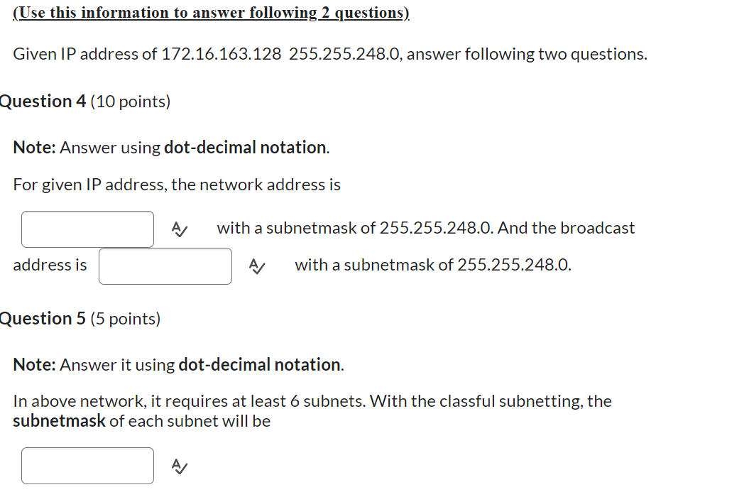 Solved (Use this information to answer following 2 | Chegg.com
