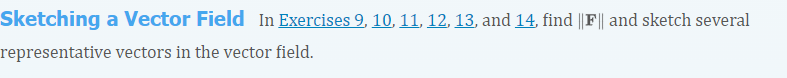 Solved Sketching a Vector Field In Exercises 9,10,11,12,13, | Chegg.com
