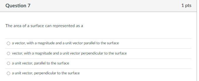 Solved The area of a surface can represented as a a vector, | Chegg.com
