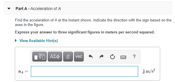 Solved Relative-Motion Analysis: Acceleration translato. A | Chegg.com