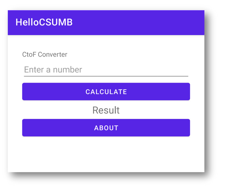 Solved Create an android application that converts celsius | Chegg.com