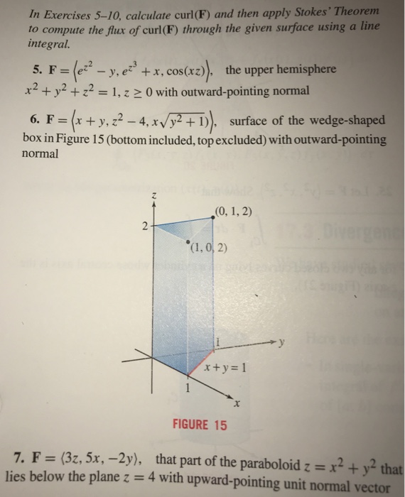 Solved In Exercises 5-10, calculate curl(F) and then apply | Chegg.com