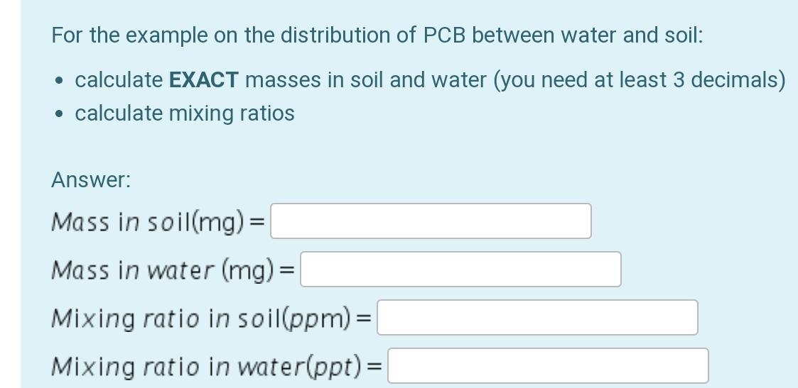 Q - Using KOW from the chart, determine KOM of fully | Chegg.com