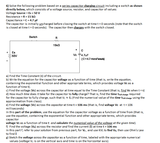 Solved 6) Solve the following problem based on a series | Chegg.com
