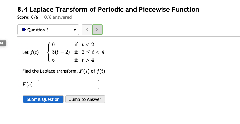 Solved 8.4 Laplace Transform of Periodic and Piecewise | Chegg.com