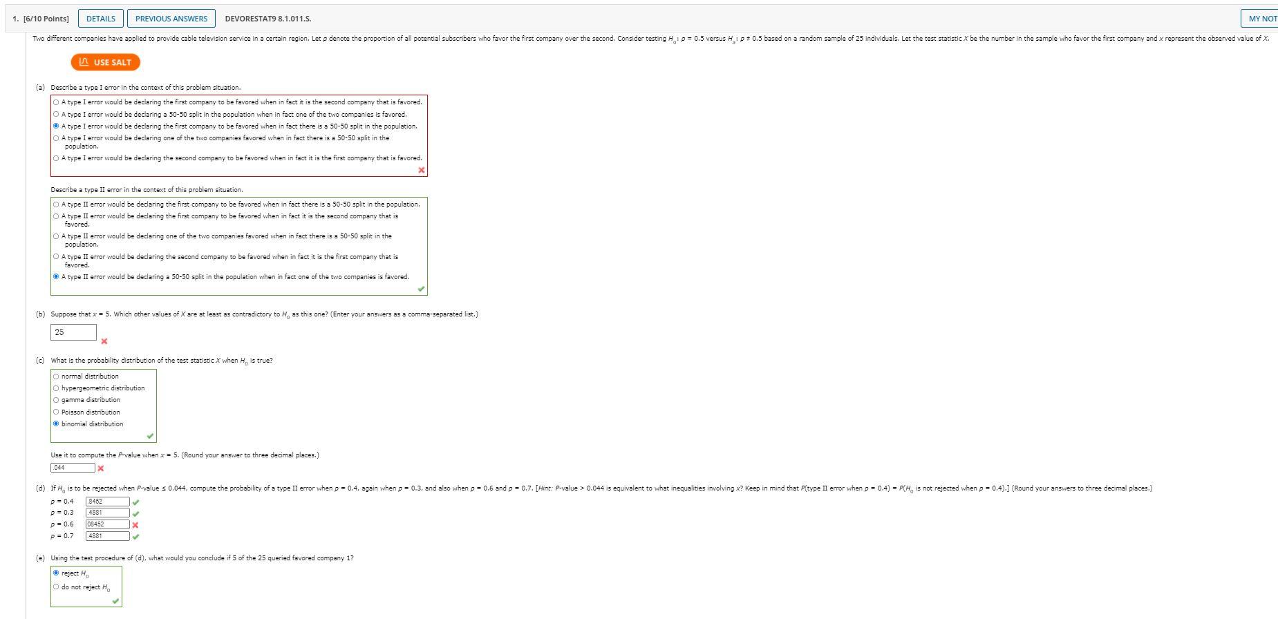 Solved 1. [6/10 Points) DETAILS PREVIOUS ANSWERS DEVORESTAT9 | Chegg.com