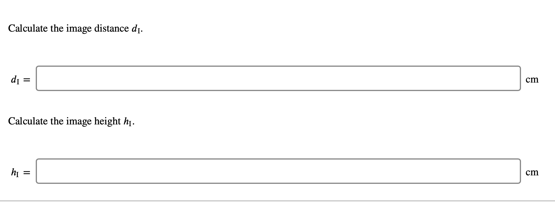Solved An object 1.50 cm tall is placed 2.50 cm in front of | Chegg.com