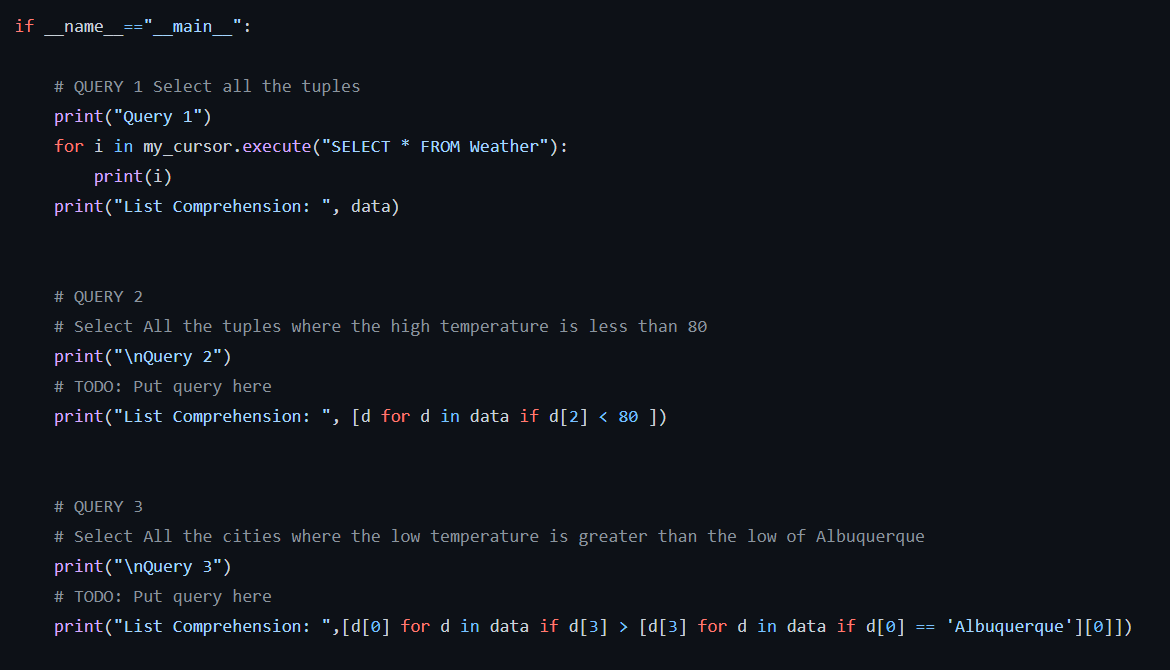 Solved Queries In class we were introduced to SQL and the | Chegg.com
