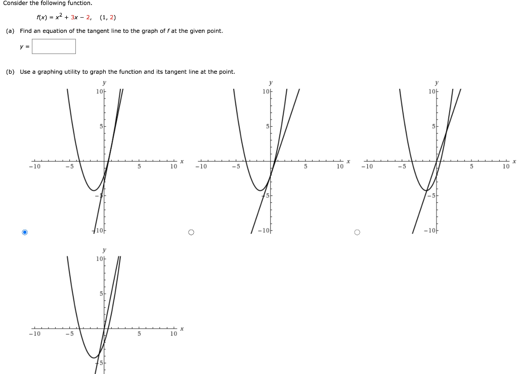 Solved Consider the following function. f(x) = x2 + 3x - 2, | Chegg.com