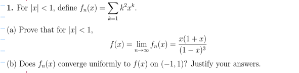 Solved 1. For ∣x∣