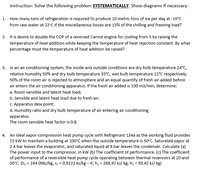 Solved Instruction: Solve the following problem | Chegg.com