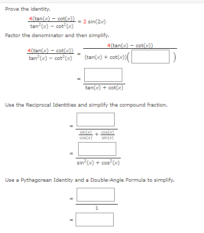 Solved Prove the identity. | Chegg.com