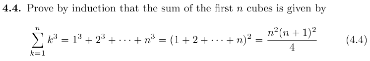 Solved 4. Prove by induction that the sum of the first n | Chegg.com