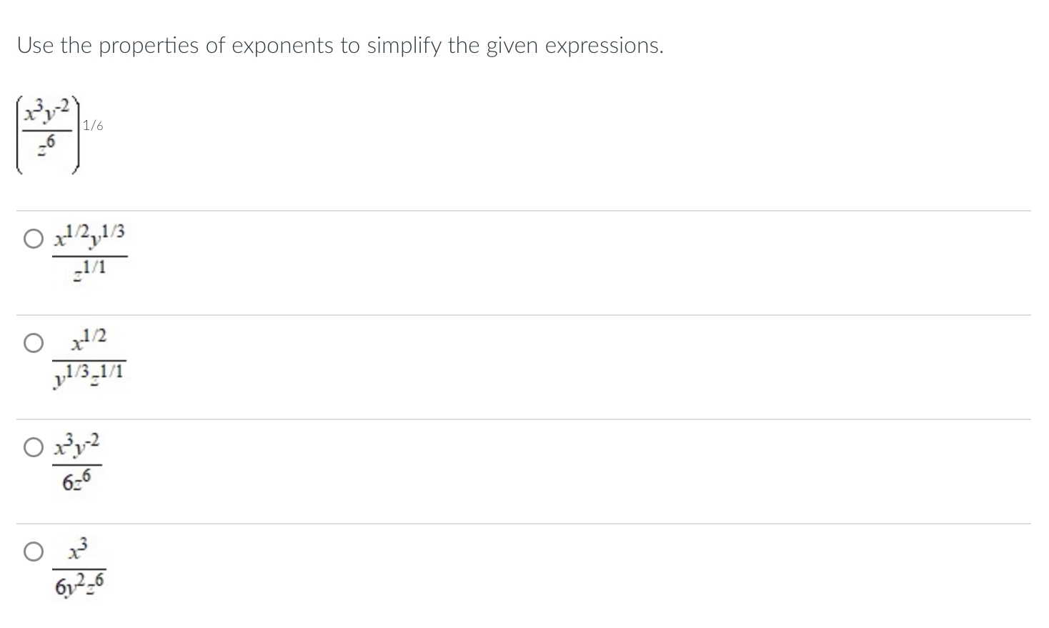 Solved Use the properties of exponents to simplify the given | Chegg.com