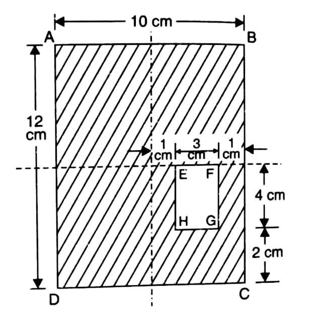 Solved From a rectangular lamina ABCD 10 cm x 12 cm a | Chegg.com
