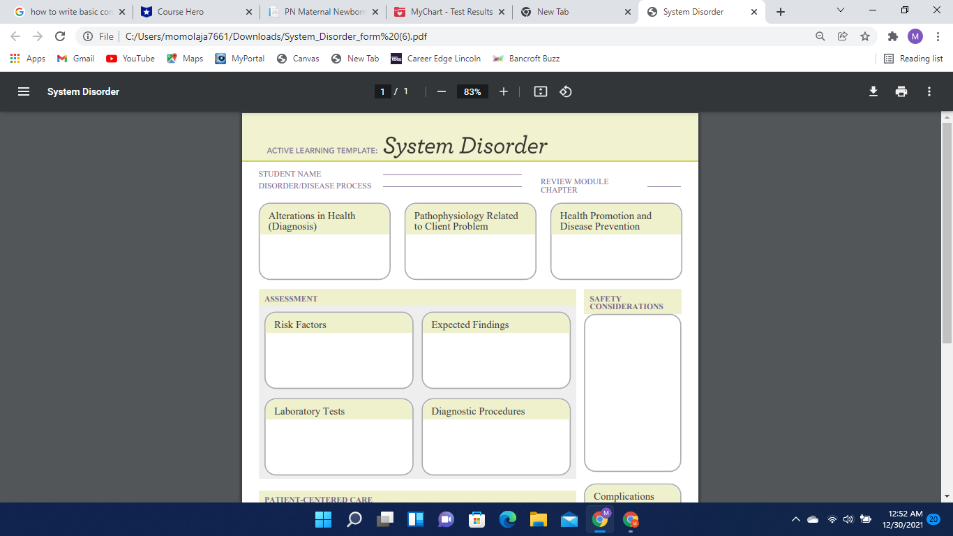Solved How to write active learning template on system | Chegg.com
