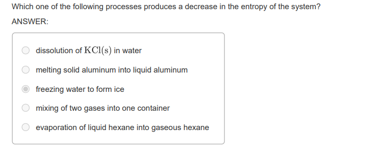 Solved Which one of the following processes produces a | Chegg.com