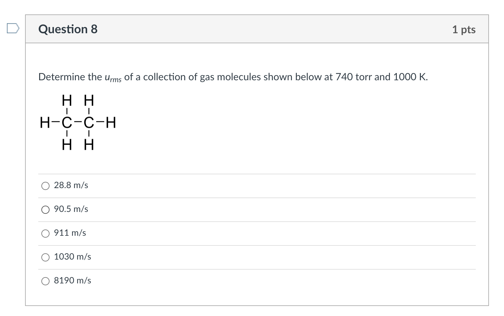 Solved Question 8 1 pts Determine the Urms of a collection | Chegg.com