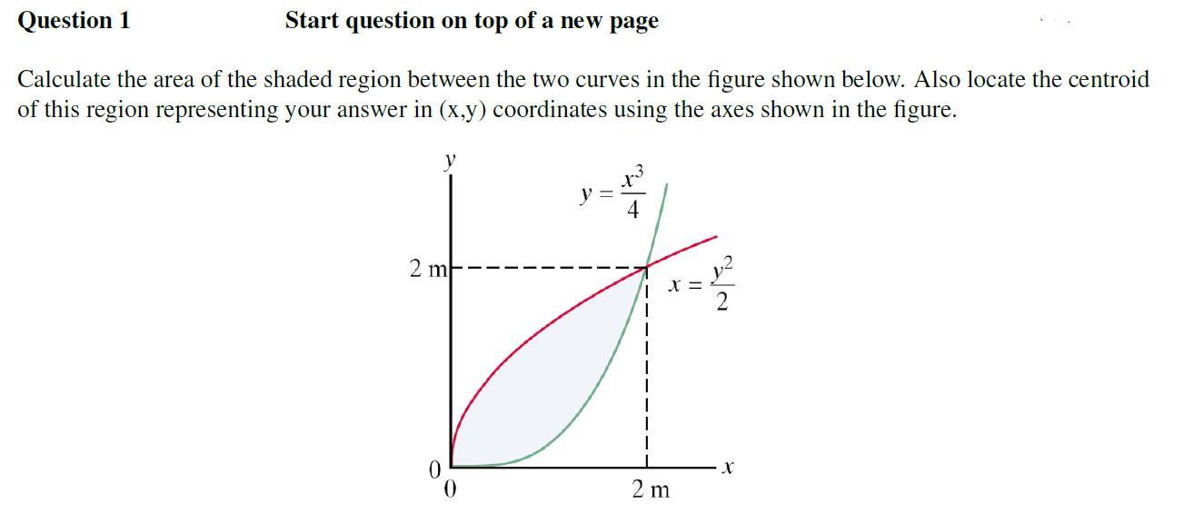 Solved Question 1 Start question on top of a new page | Chegg.com