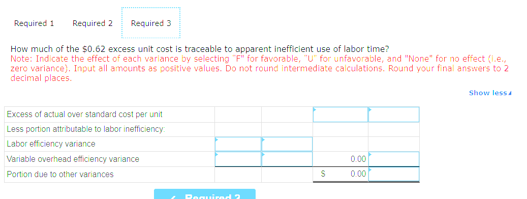 Solved Problem 10-13 (Algo) ﻿Basic Variance Analysis; the | Chegg.com