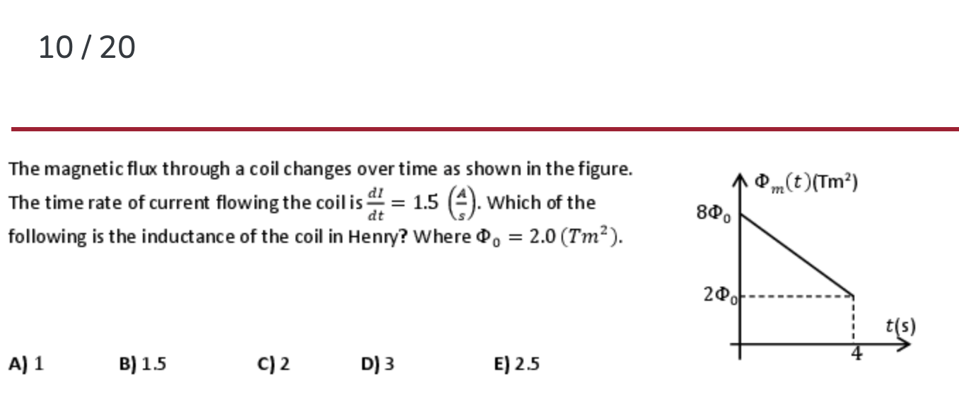 Solved The magnetic flux through a coil changes over time as | Chegg.com