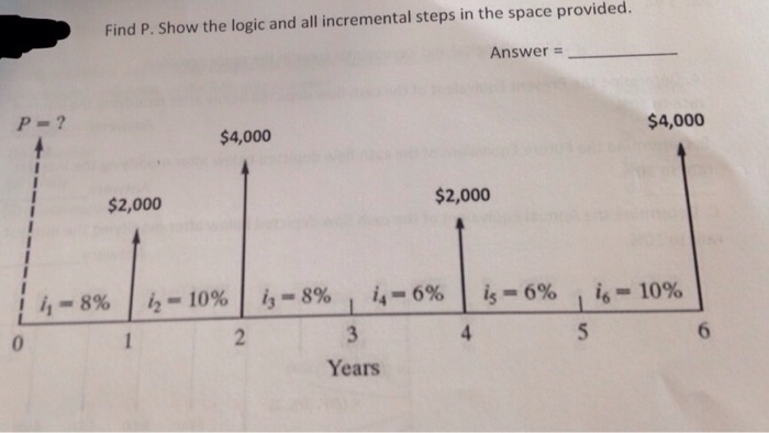 Solved Find P. Show the logic and all incremental steps in | Chegg.com
