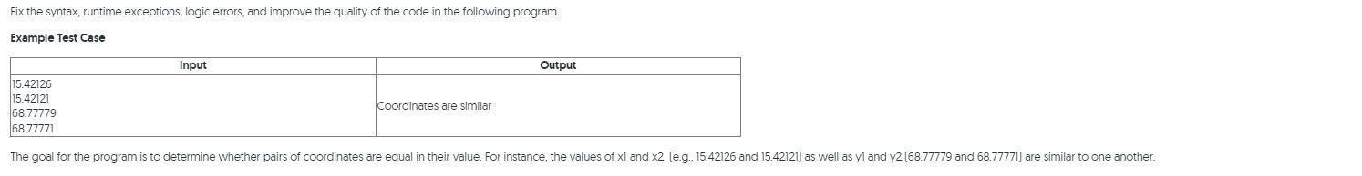 Solved Fix The Syntax Runtime Exceptions Logic Errors And