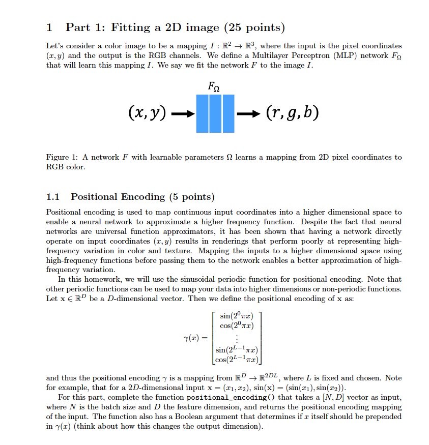 Solved 1 Part 1: Fitting a 2D image (25 points) Let's | Chegg.com