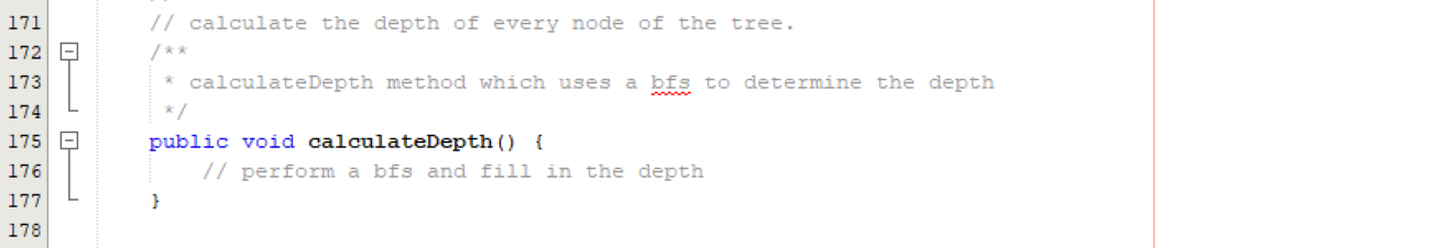 Solved How do I calculate the depth(root to bottom) of a BST | Chegg.com