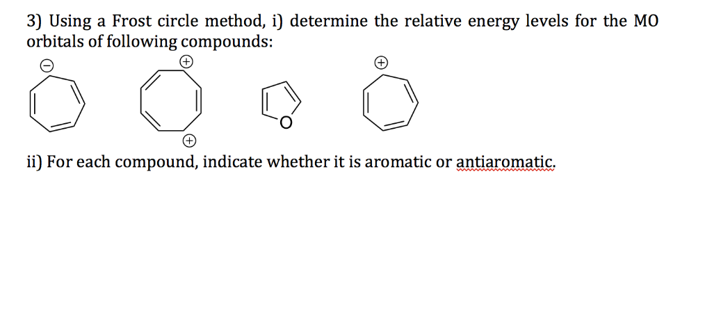 Solved 3) Using a Frost circle method, i) determine the | Chegg.com