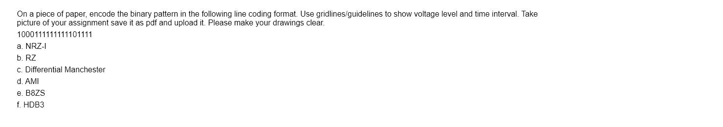Solved e and f only On a piece of paper, encode the binary | Chegg.com