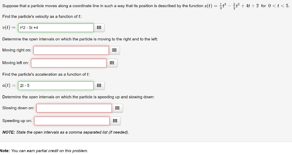 Solved Suppose that a particle moves along a coordinate line | Chegg.com