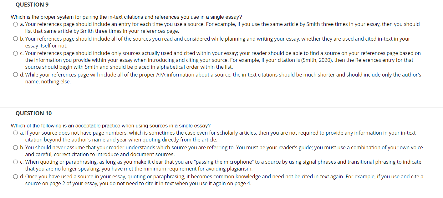 Solved QUESTION 1 When integrating a quotation into your | Chegg.com